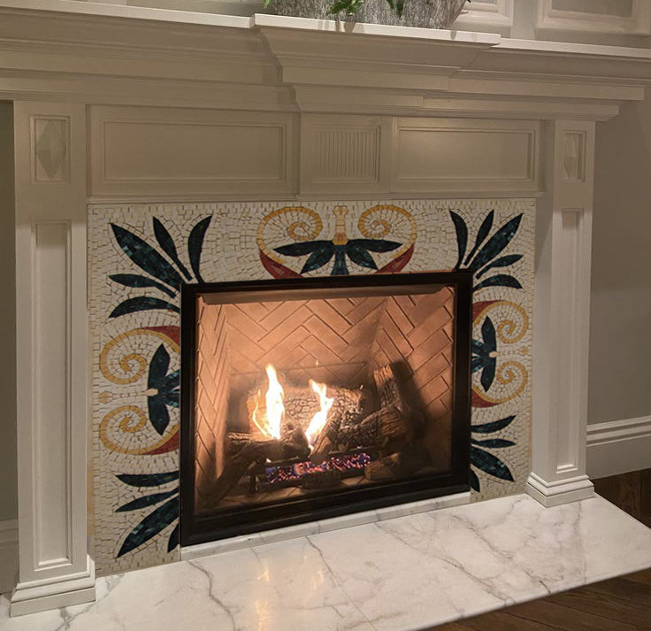 Get Inspired - Mosaic Fireplace
