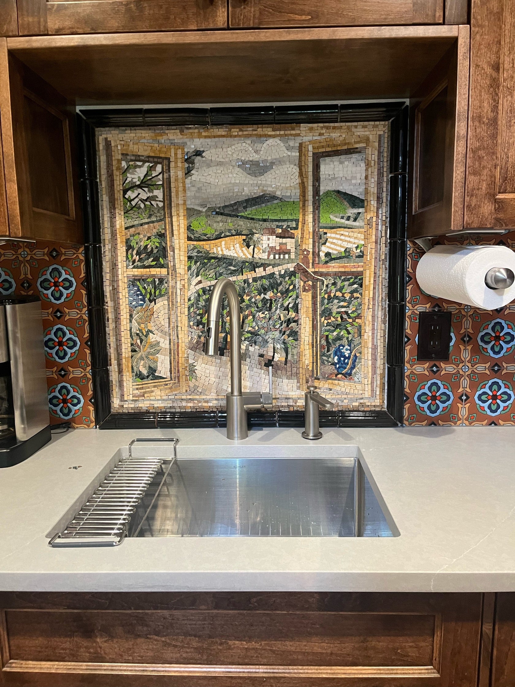 Mosaic Window View Art | Mozaico Scenery Decor