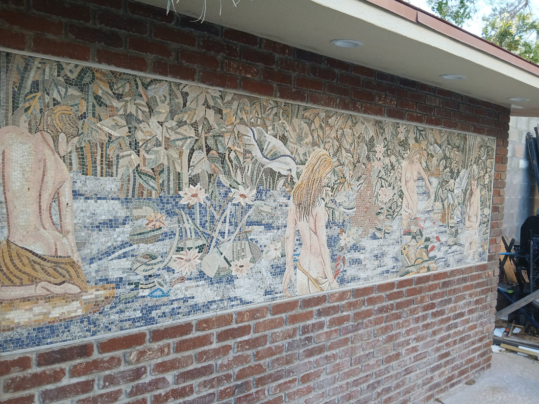 Mermaid Marble Mosaic Art for Bathing Decor – Mozaico