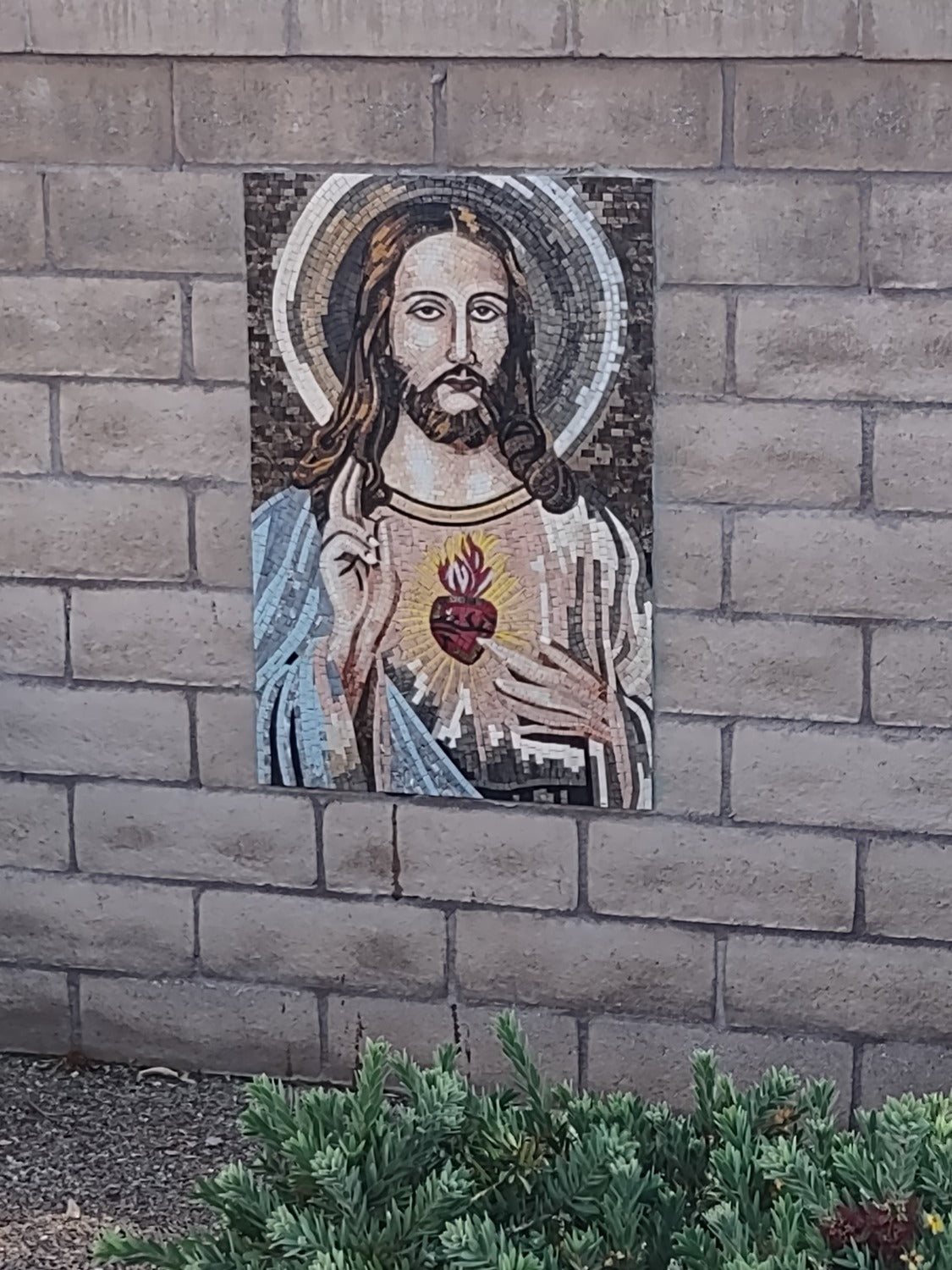 Christian Mosaic - Jesus's Sacred Heart | Mozaico