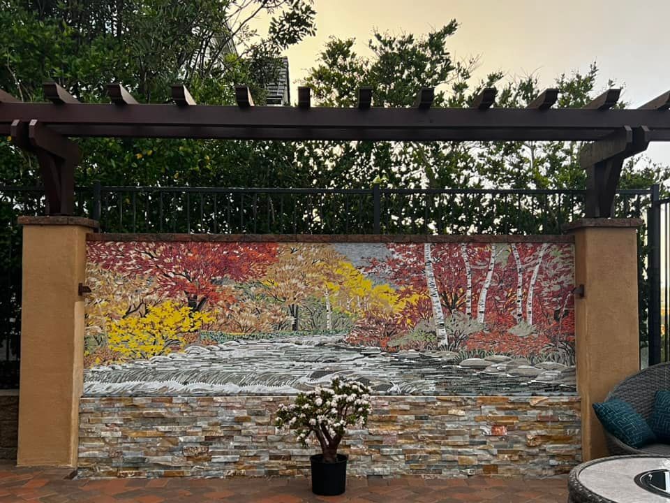 Trees Parade - Landscape Mosaic Designs | Scenery | Mozaico