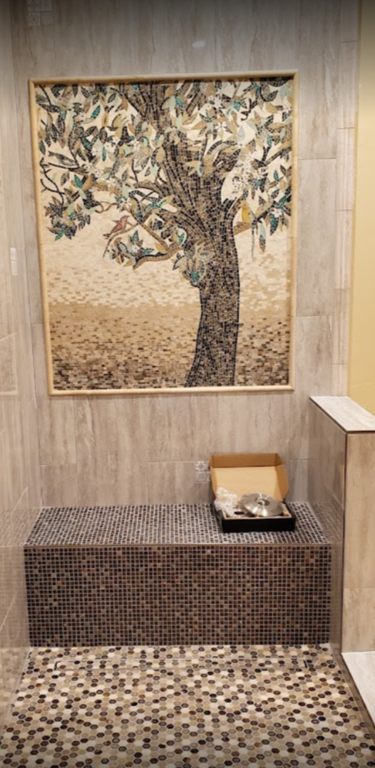 Mosaic Masterpiece: Olive Tree Tile Art | Flowers And Trees | Mozaico