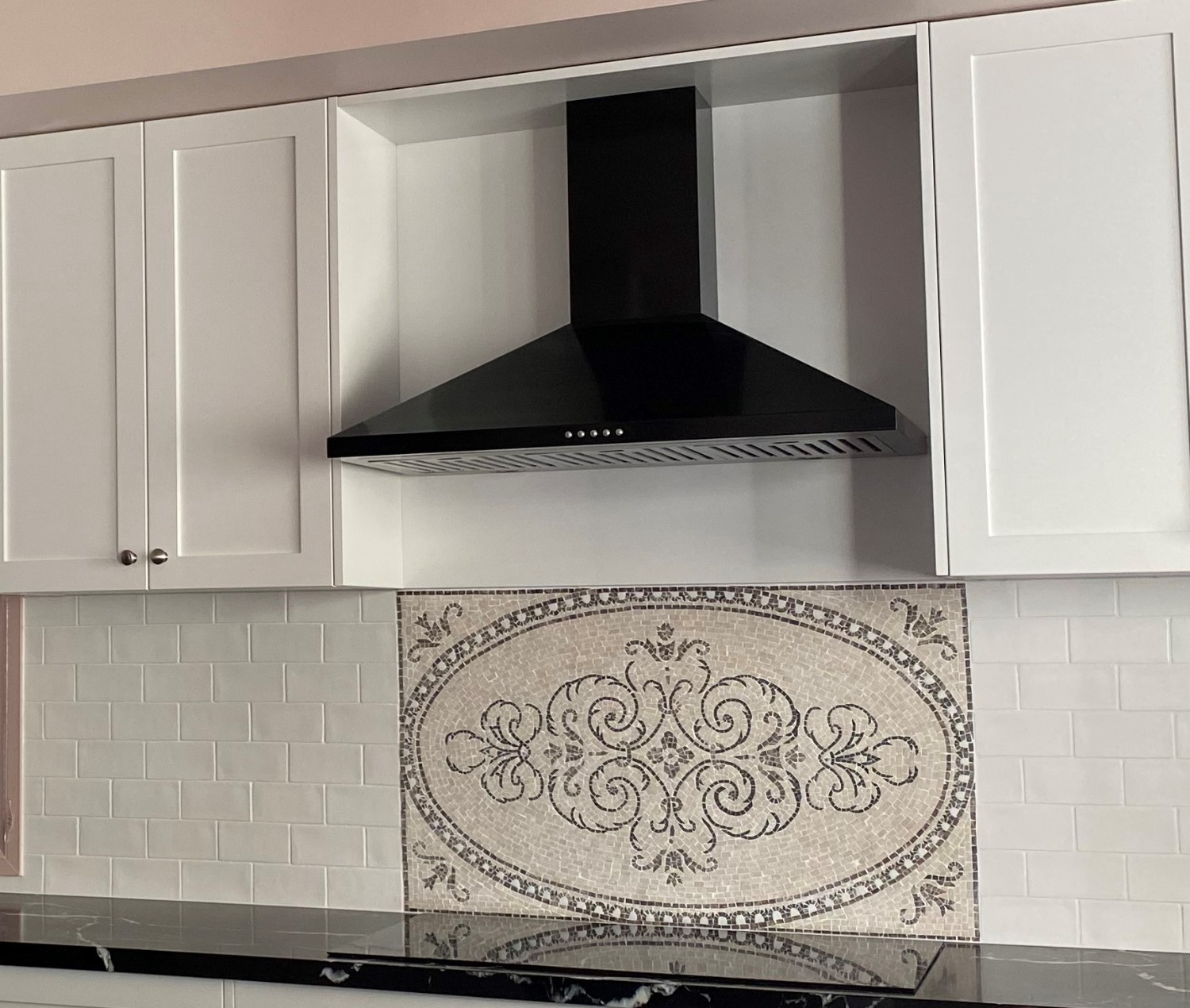 Arabesque Mosaic Marble Rug | Geometric Design – Mozaico