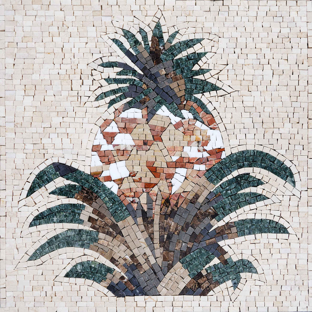 Bright Pineapple - Mosaic Fruit Art | Clearance | Mozaico