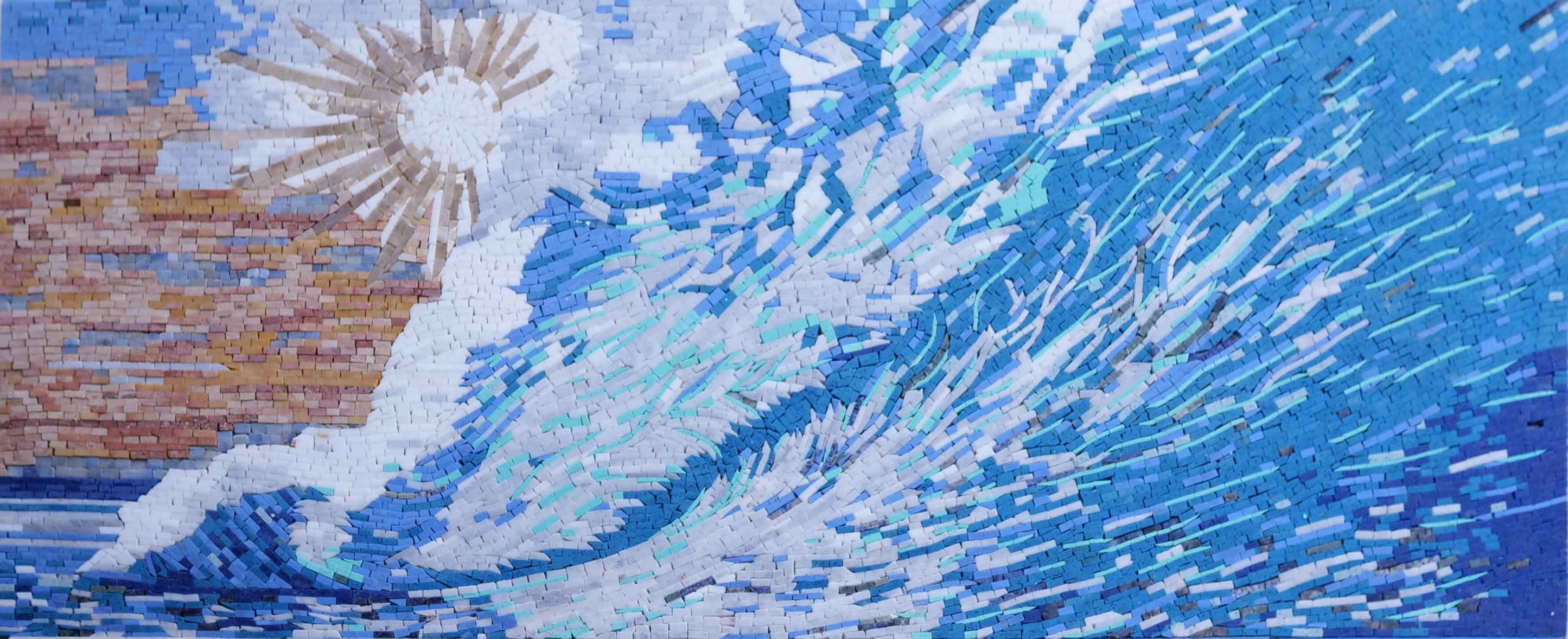 Summer Waves Mosaic Art | Marine Life & Nautical – Mozaico