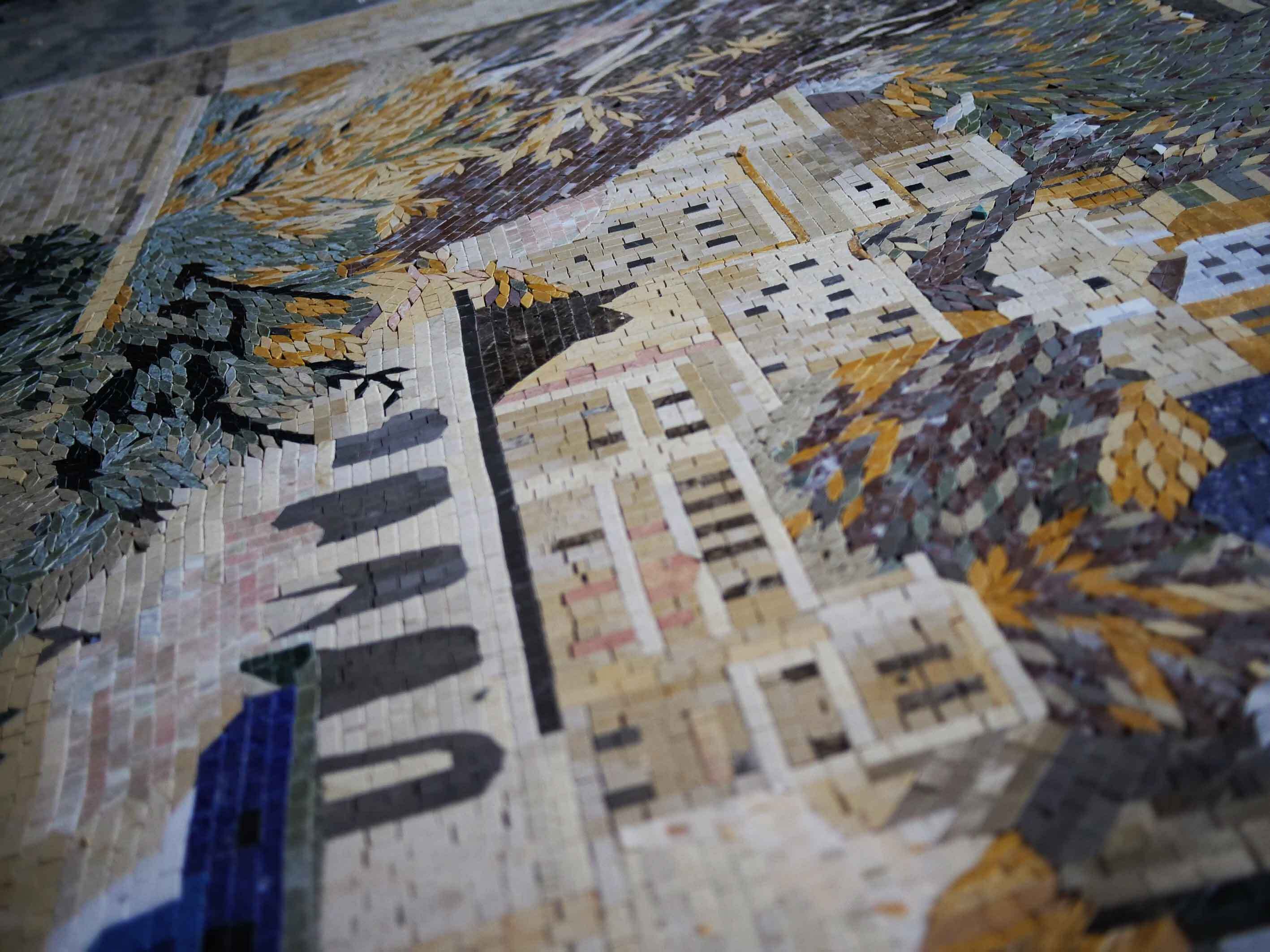 Village Scenery Mosaic Art | Scenery | Mozaico