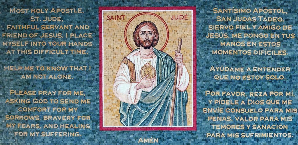 Saint Jude Religious Mosaic Art | Religious | Mozaico