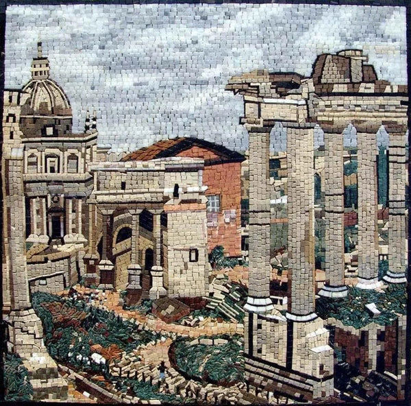 Roman Village Mosaics | Ancient Mythology Decor