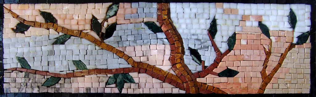 Mural Mosaic Art - Tree Branch | Flowers And Trees | Mozaico