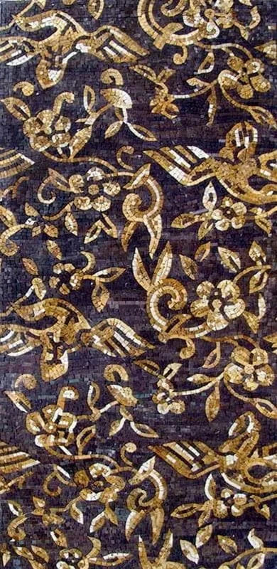Arabesque Curly Leaves Pattern Design Mosaic - Great Gifts Club