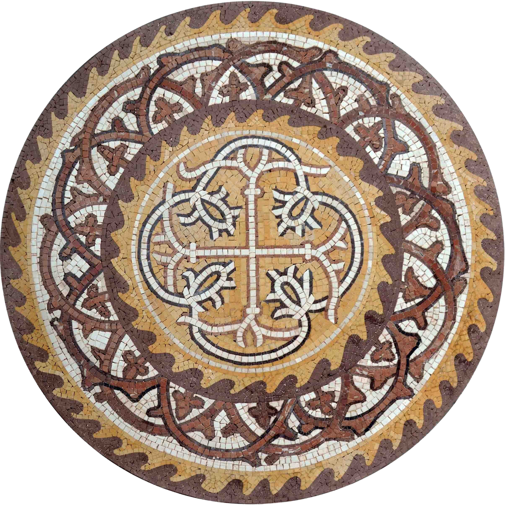 Mosaic Medallion - Coin Shaped | Geometric | Mozaico