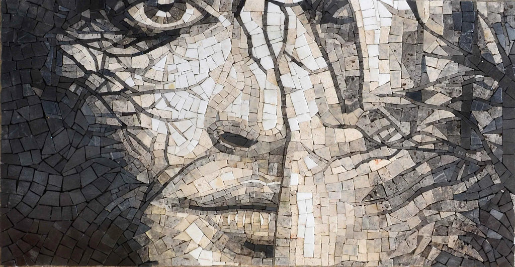 Handmade Mosaic Portrait of Woman Artistic | Human figures | Mozaico