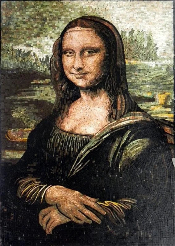 Leonardo Da Vinci Mona Lisa" - Mosaic Reproduction " | Human figures ...