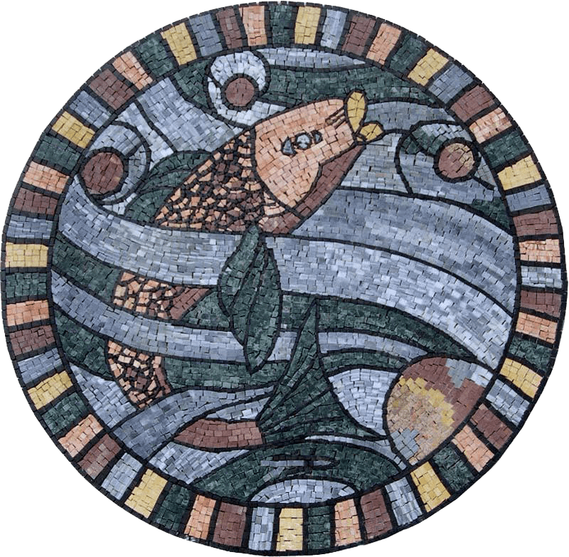 Fish Medallion Mosaic