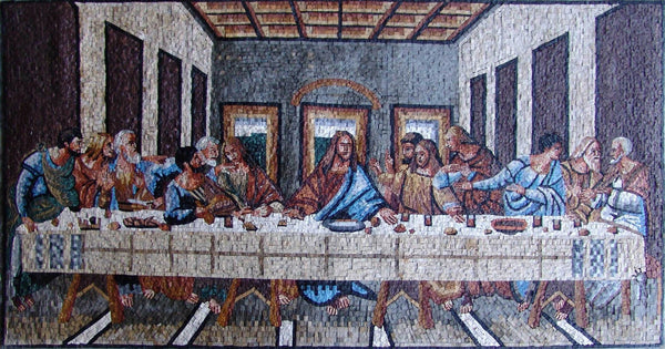 Leonardo da Vinci Last Supper Reproduction Mosaic | Religious | Mozaico