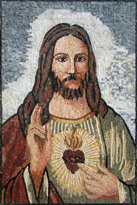 Sacred Heart of Jesus Christ Mosaics Designs | Religious | Mozaico