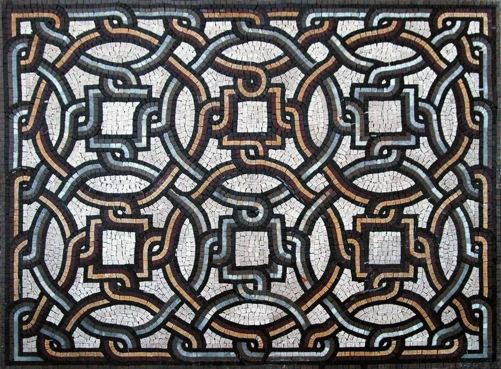 Geometric Roman Floor Mosaic - Suliman | Patterns | Mozaico