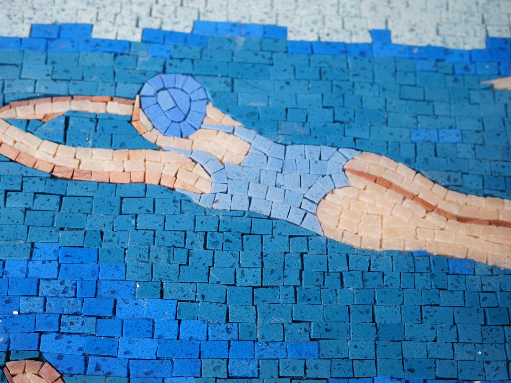 Swimming Women Mosaic Art | Mozaico Human Figures