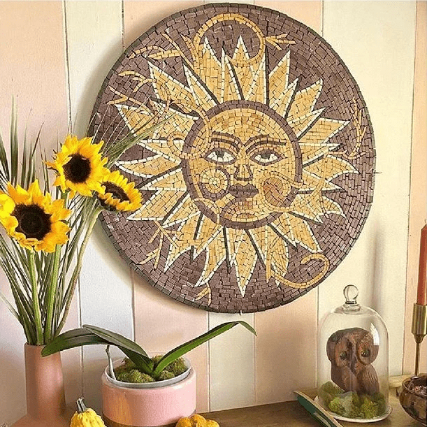 Surya - Sun Mosaic Medallion | Celestial | Mozaico