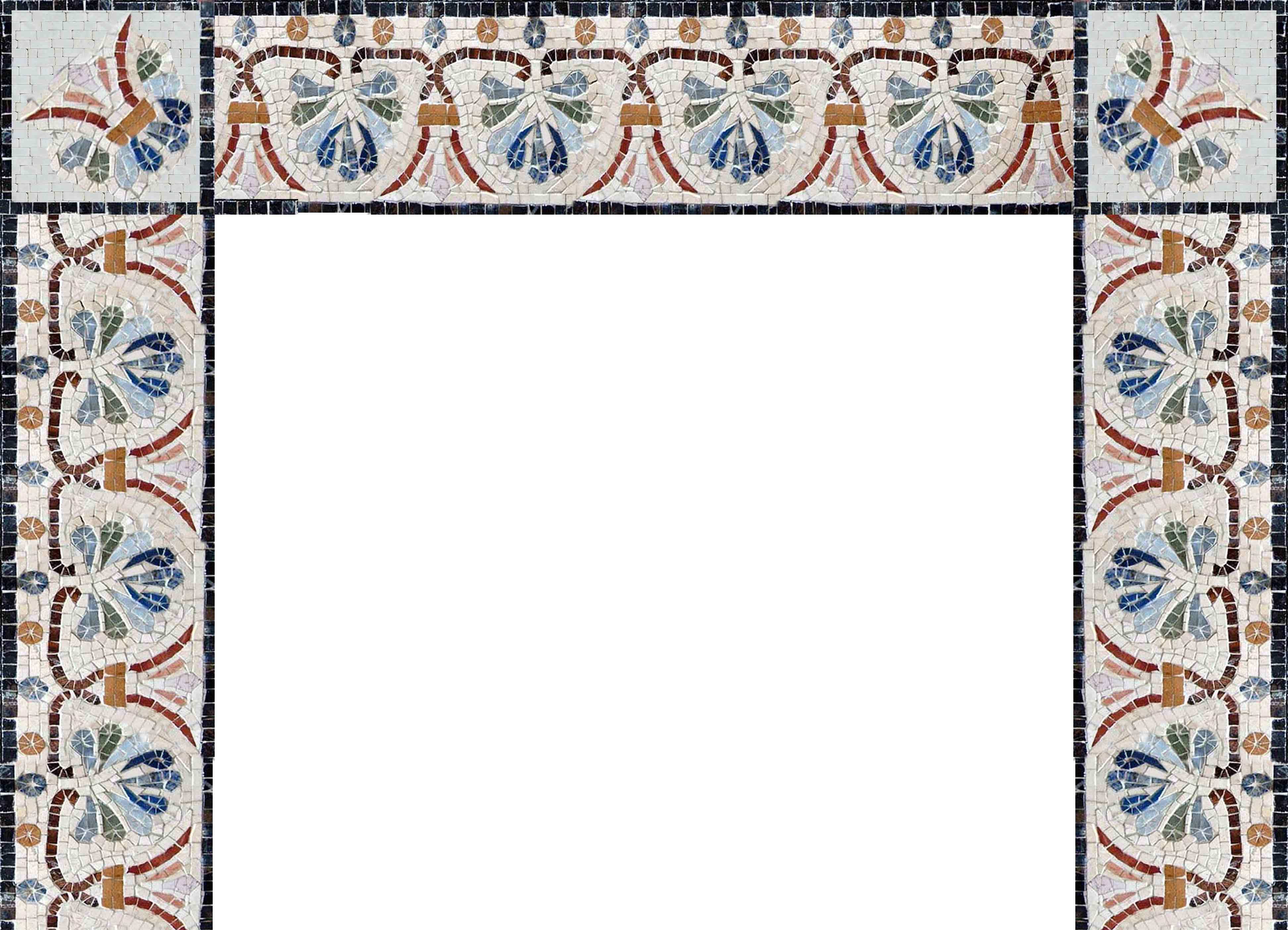 Fireplace Border Mosaic Art | Fireplaces | Mozaico
