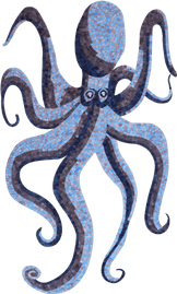 Glass Octopus - Swimming Pool Mosaics