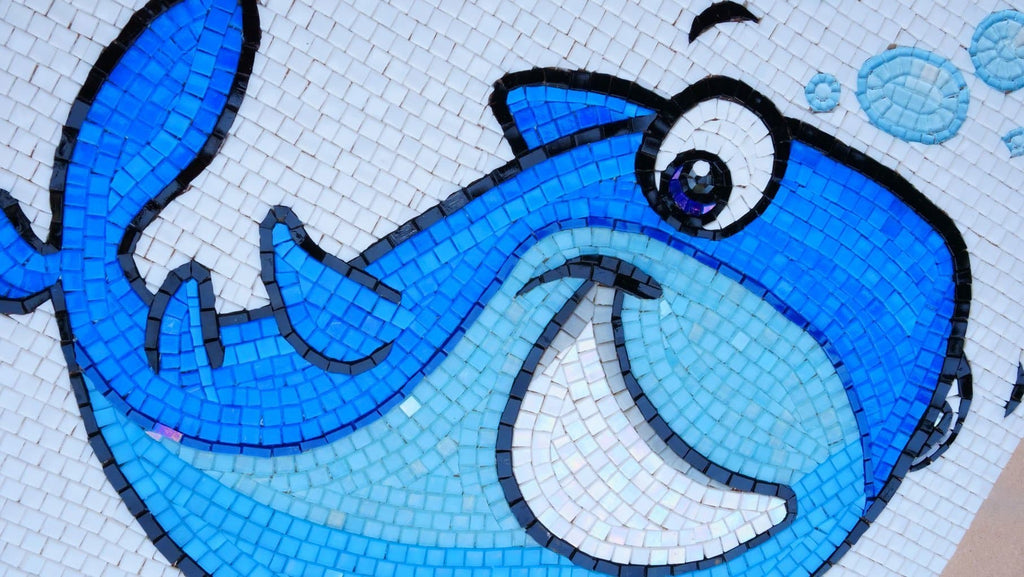Smiley Sharky - Comic Mosaic | Clearance | Mozaico