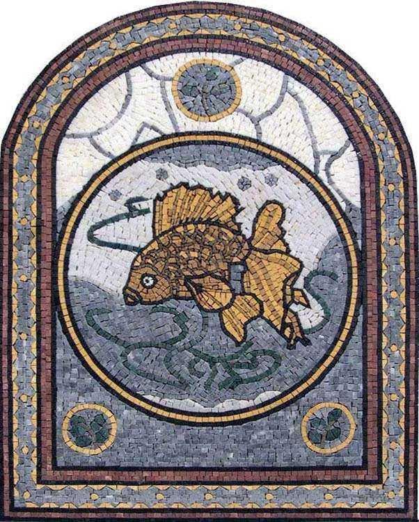 Arched Fish Mosaic | Marine Life&Nautical | Mozaico