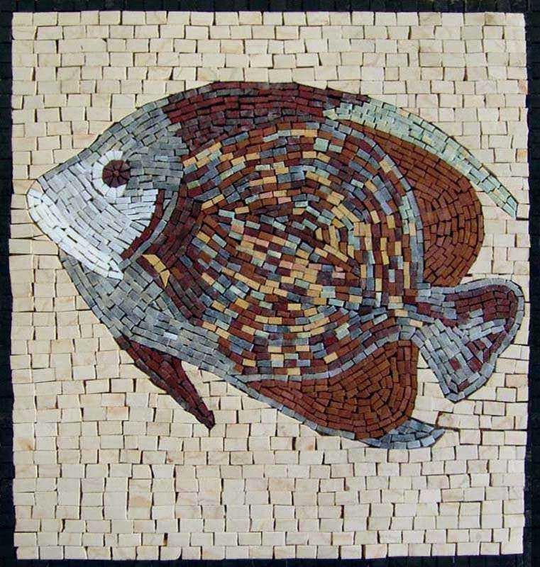 Fish Marble Mosaic | Marine Life&Nautical | Mozaico