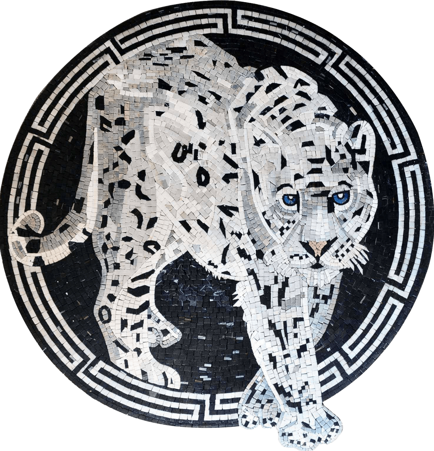 Medallion Mosaic Art - Leopard | Animals | Mozaico