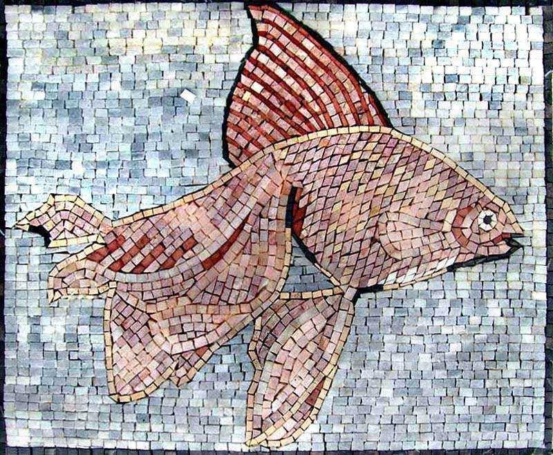 Fish Marble Mosaic | Marine Life&Nautical | Mozaico