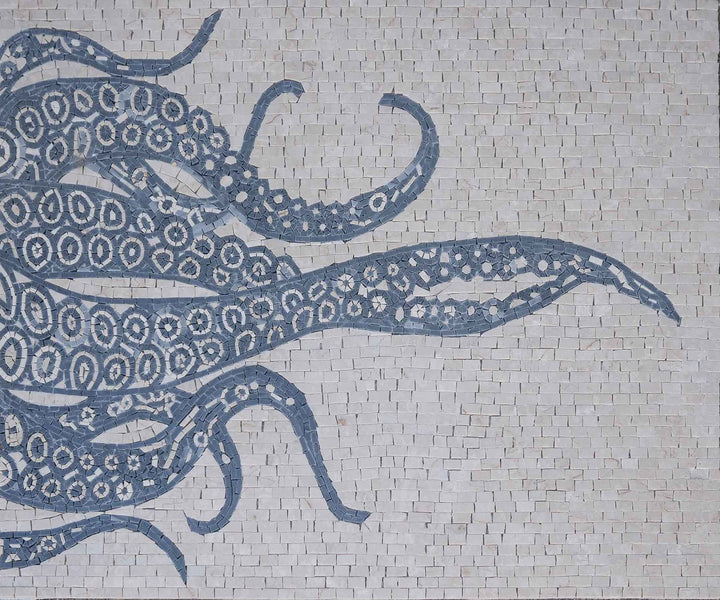 Marble Mosaic Art - Octopus Mosaic | Marine Life&Nautical | Mozaico