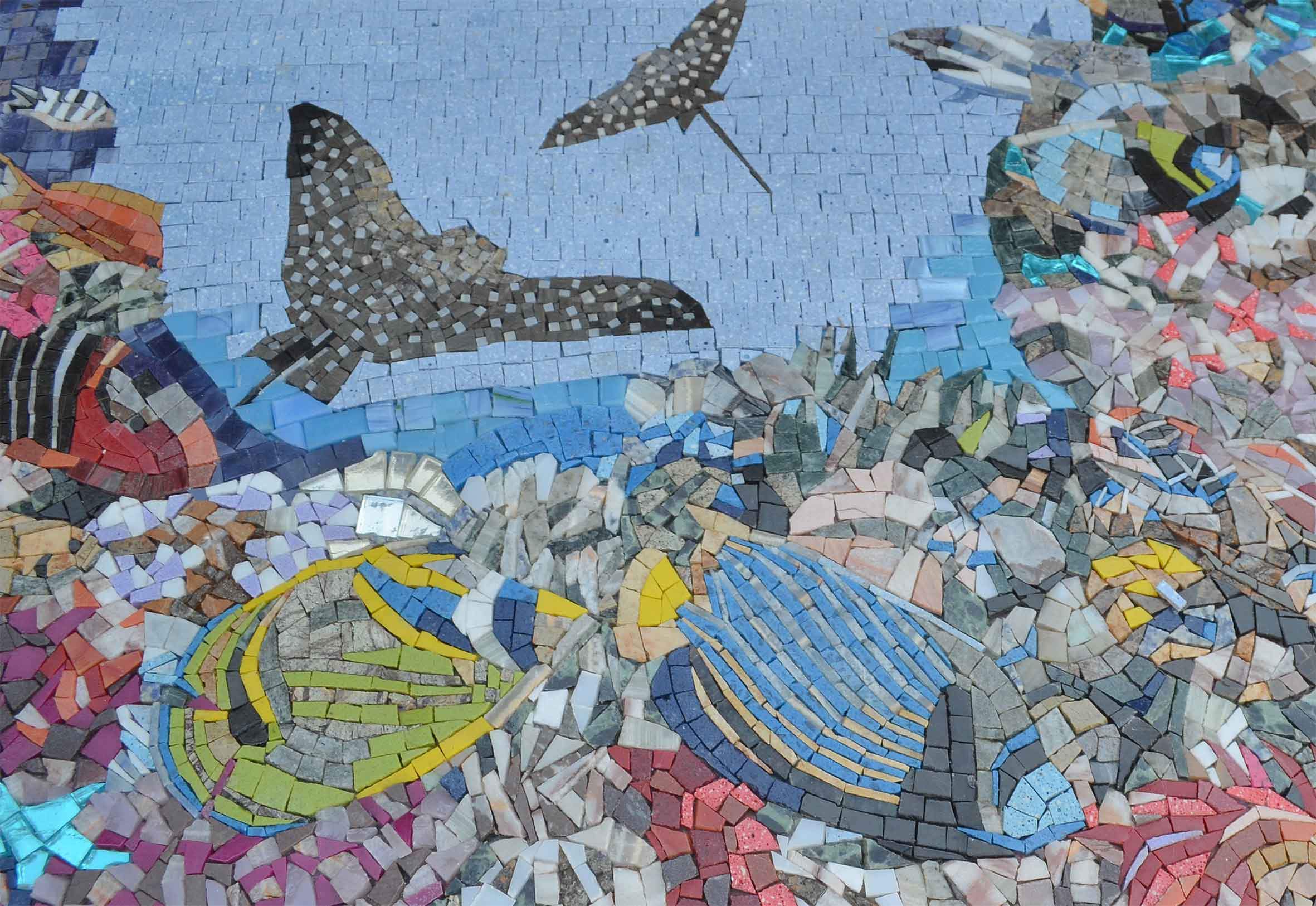 Nautical Mosaic Tile - Ningaloo Reef Design – Mozaico