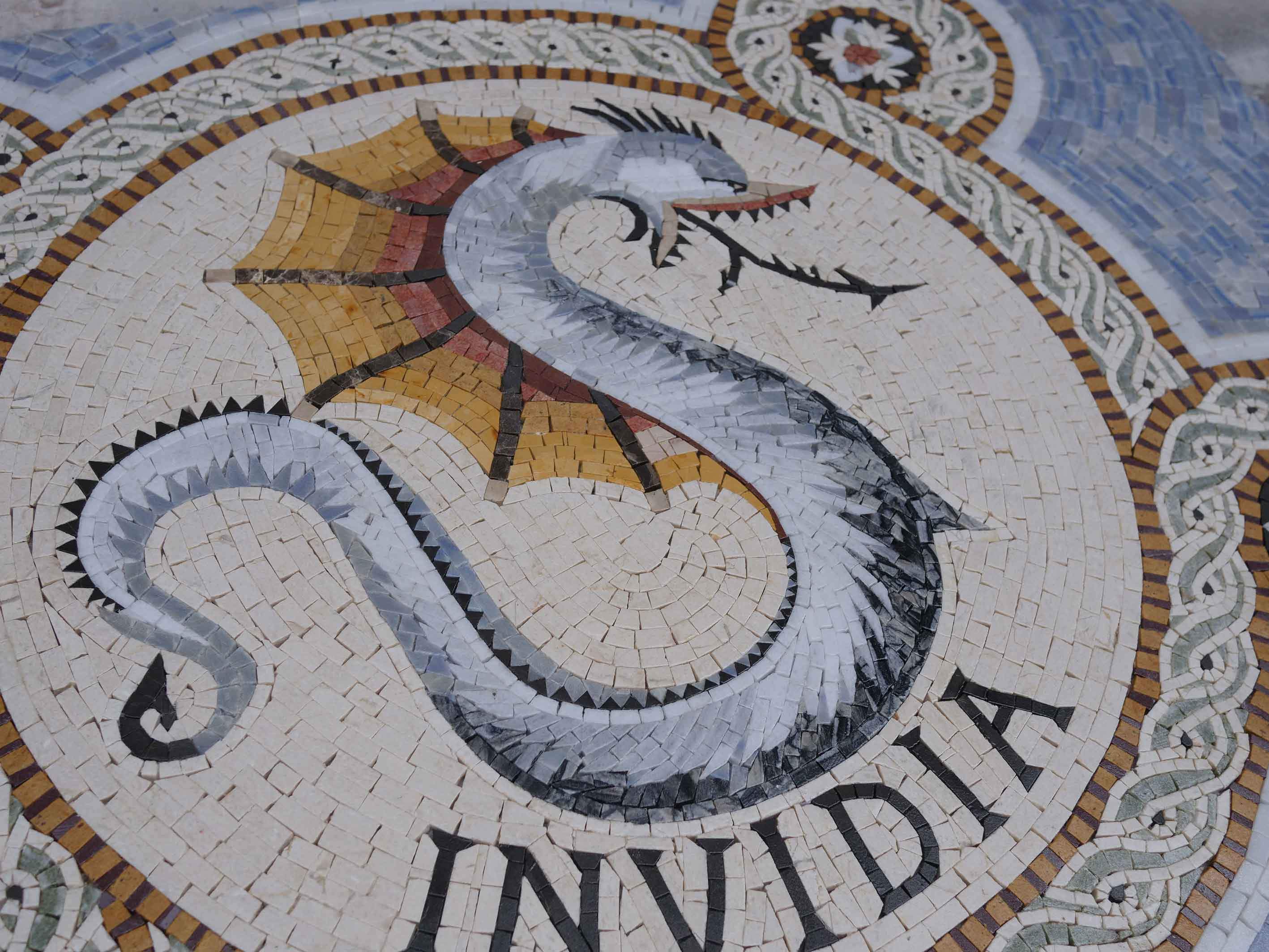 Marble Mosaic Art - Invidia Snake | Signs-Logos | Mozaico