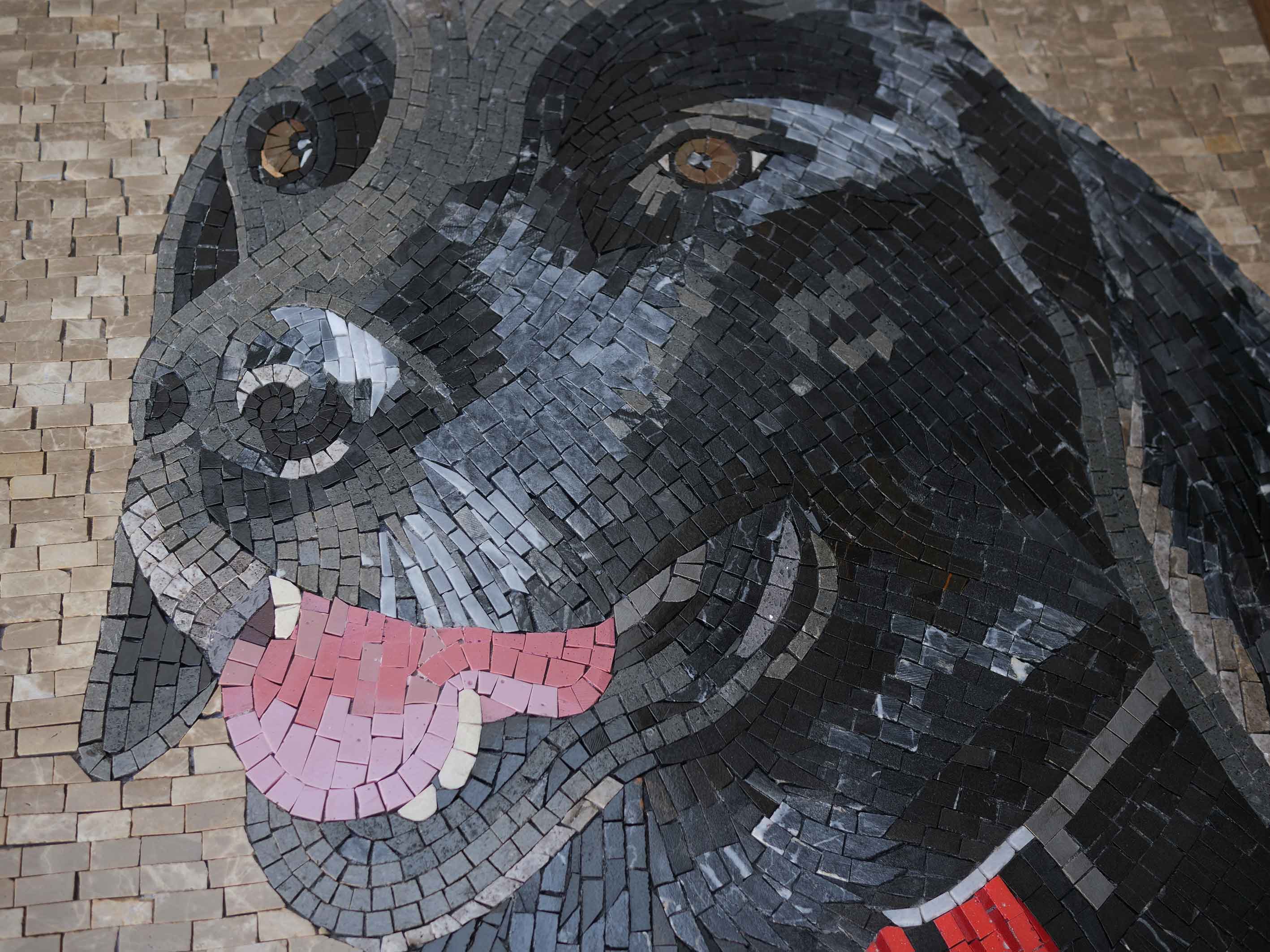 Black Labrador Mosaic Mural | Animals | Mozaico