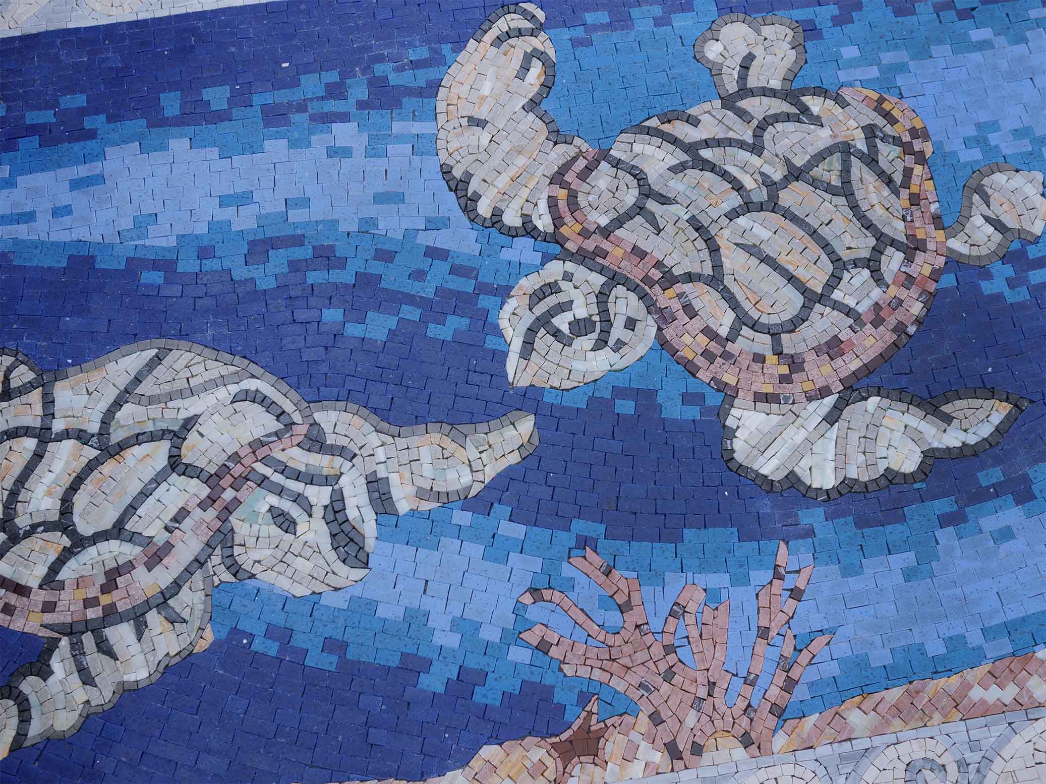 Mosaic Art - Swimming Turtles Home Decor – Mozaico