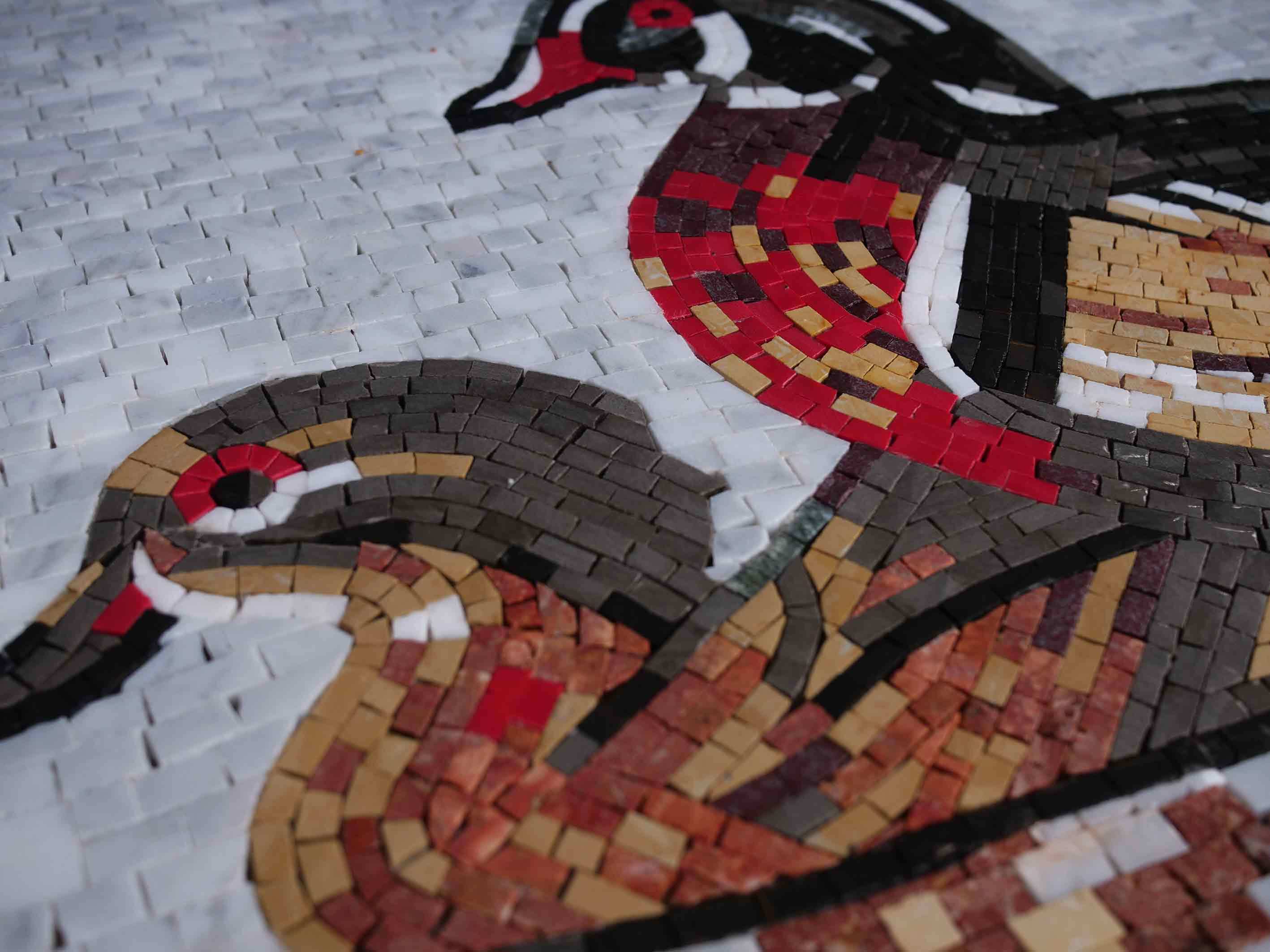 Bird Mosaic Art - The Ducks | Birds And Butterflies | Mozaico