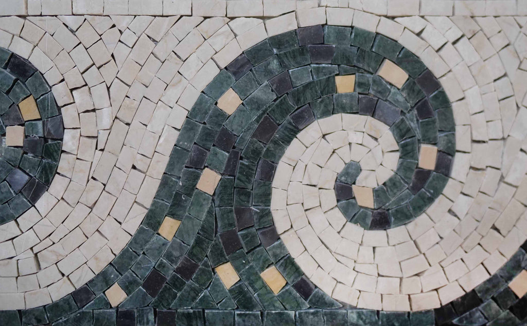 Mosaic For Sale - Freckled Wave Border | Clearance| Mozaico