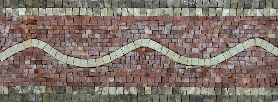 Botanical Waves Mosaic Art Border Decor – Mozaico