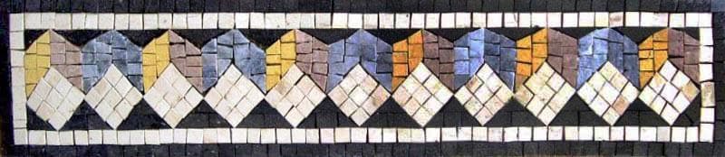 Cubes Spectrum Mosaic Border | Borders | Mozaico