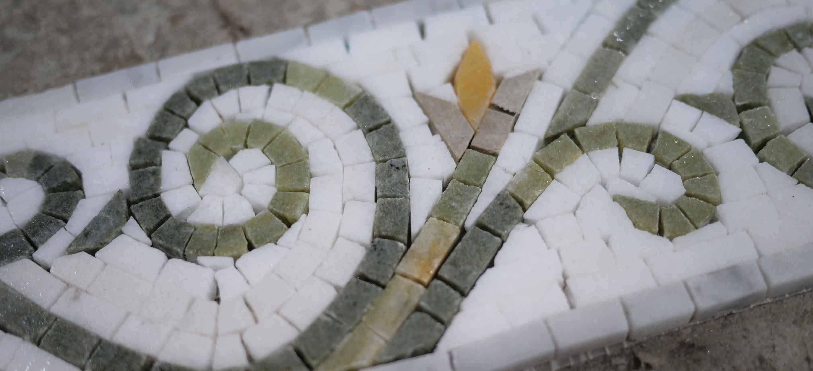 Mosaic Border - Twisting Flowers | Mozaico
