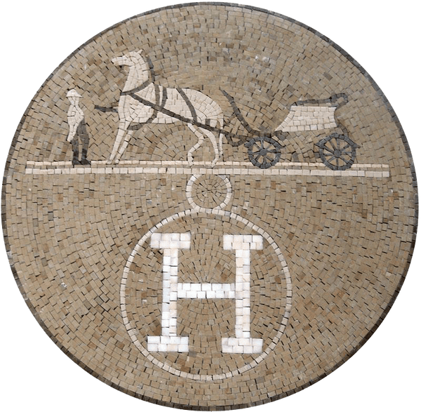 Medallion Custom Marble Mosaic | Signs-Logos | Mozaico