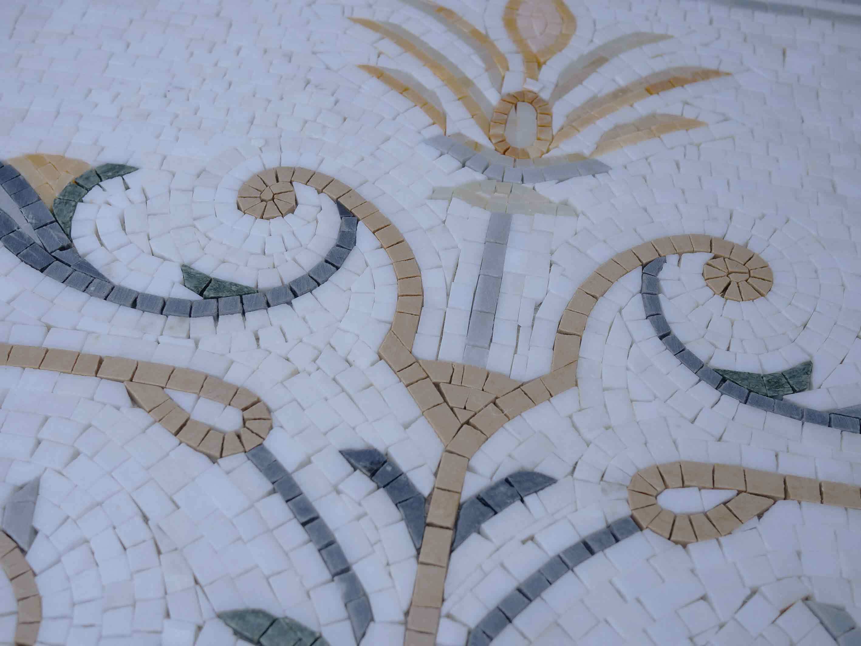 Simple Floral Mosaic Art | Patterns | Mozaico