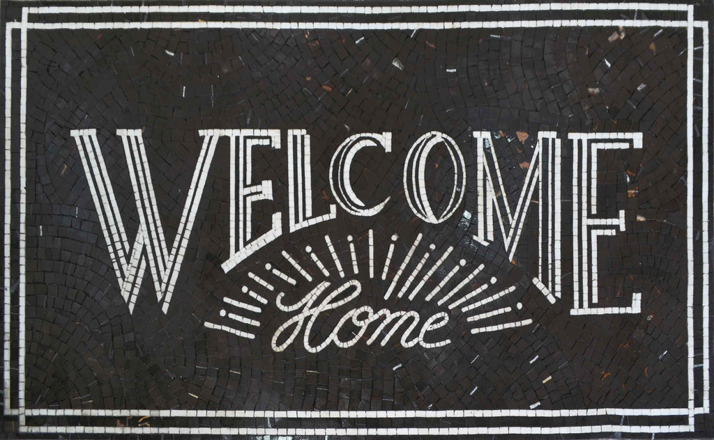 Welcome Home - Mosaic Rug | Signs-Logos | Mozaico