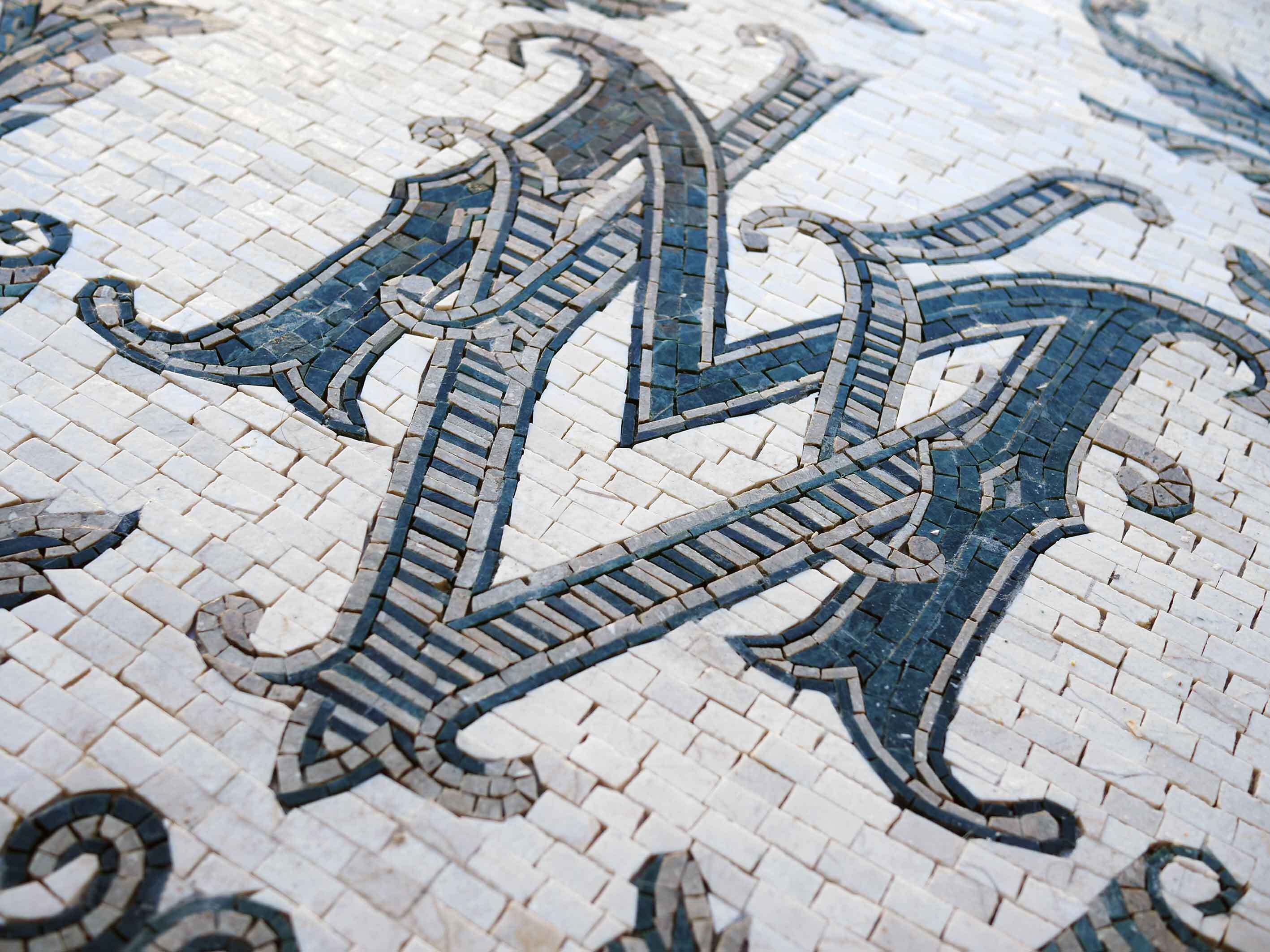 Mosaic Monogram - MKV | Custom Sign & Logo – Mozaico