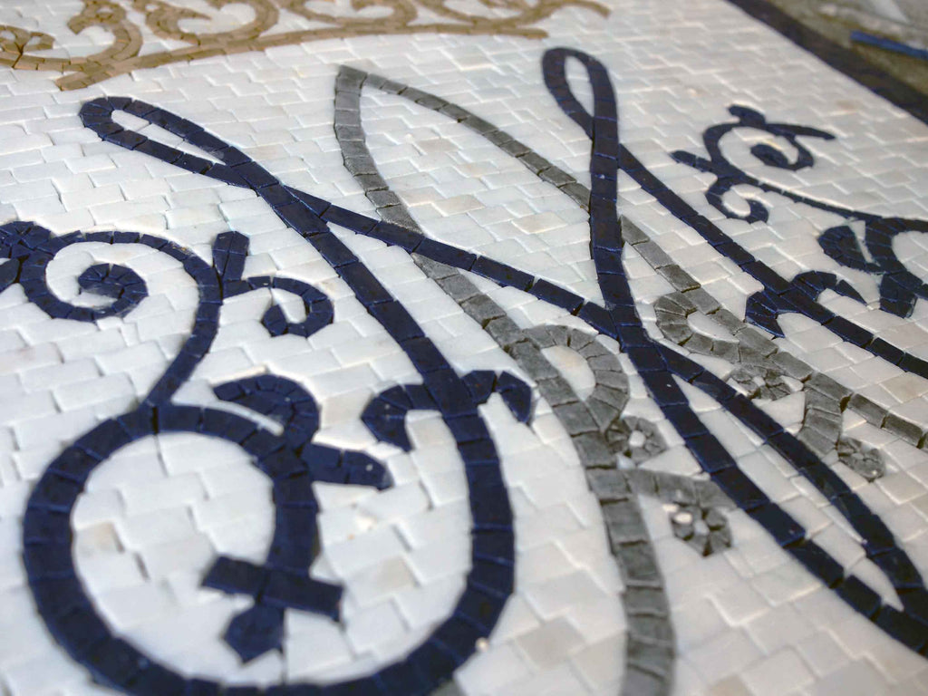 Custom Mosaic Art - Crowned M | Signs-Logos | Mozaico