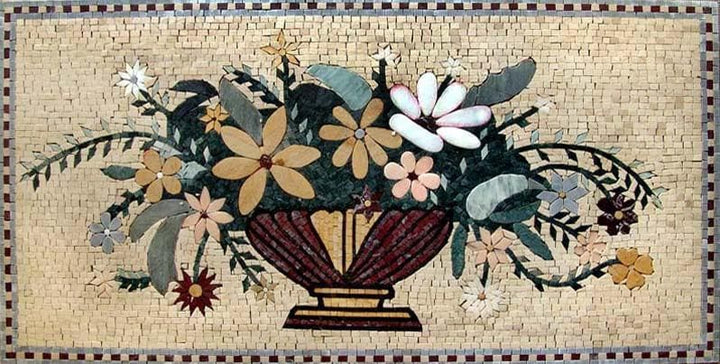 Roman Influence Flower Vase | Flowers And Trees | Mozaico