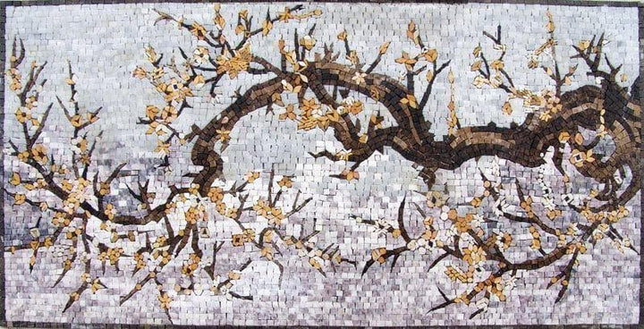 Mosaic Designs - Autumn Tree Trunk | Flowers And Trees | Mozaico