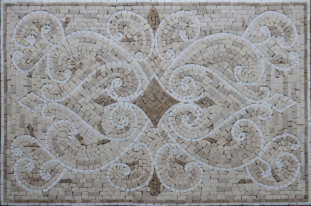 Rectangular Rug Mosaic - Varina IX | Geometric | Mozaico