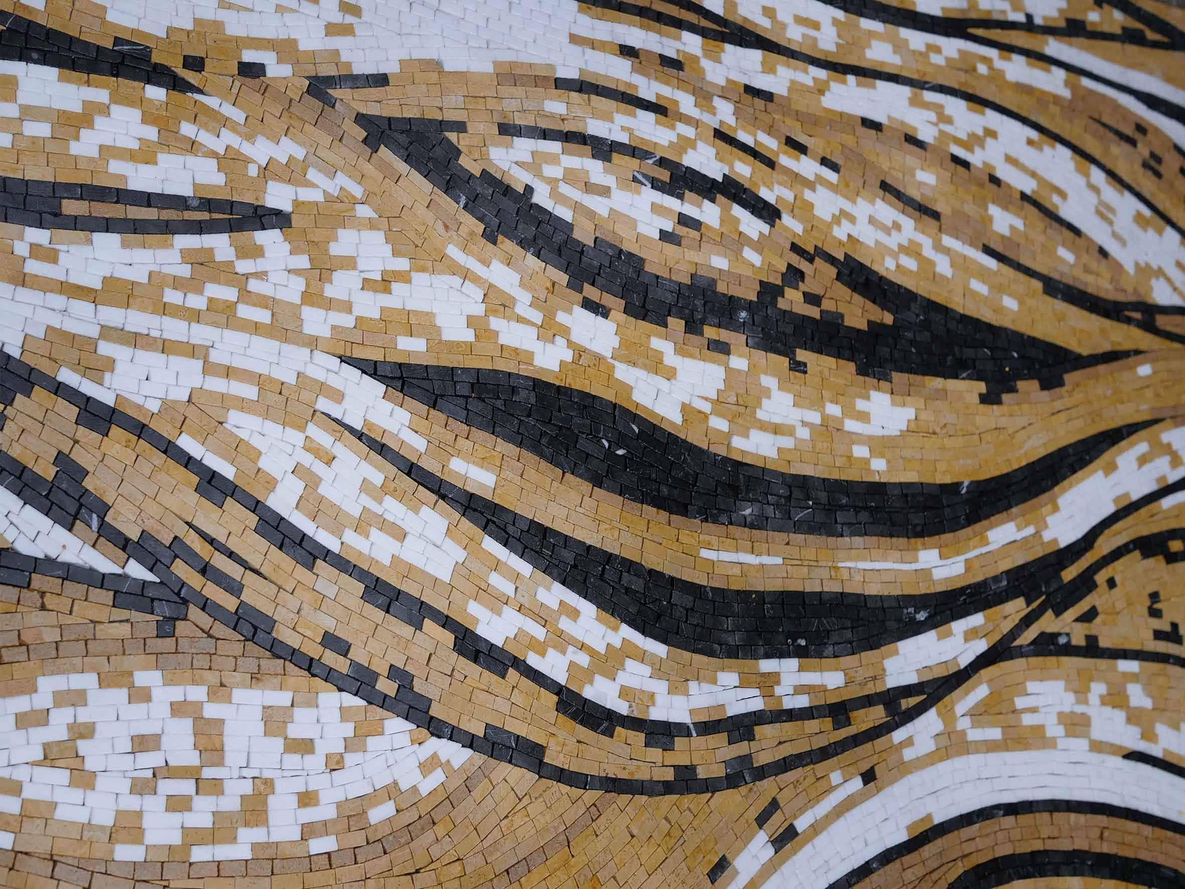 Mosaic Wall Art - Sand Waves Design | Mozaico