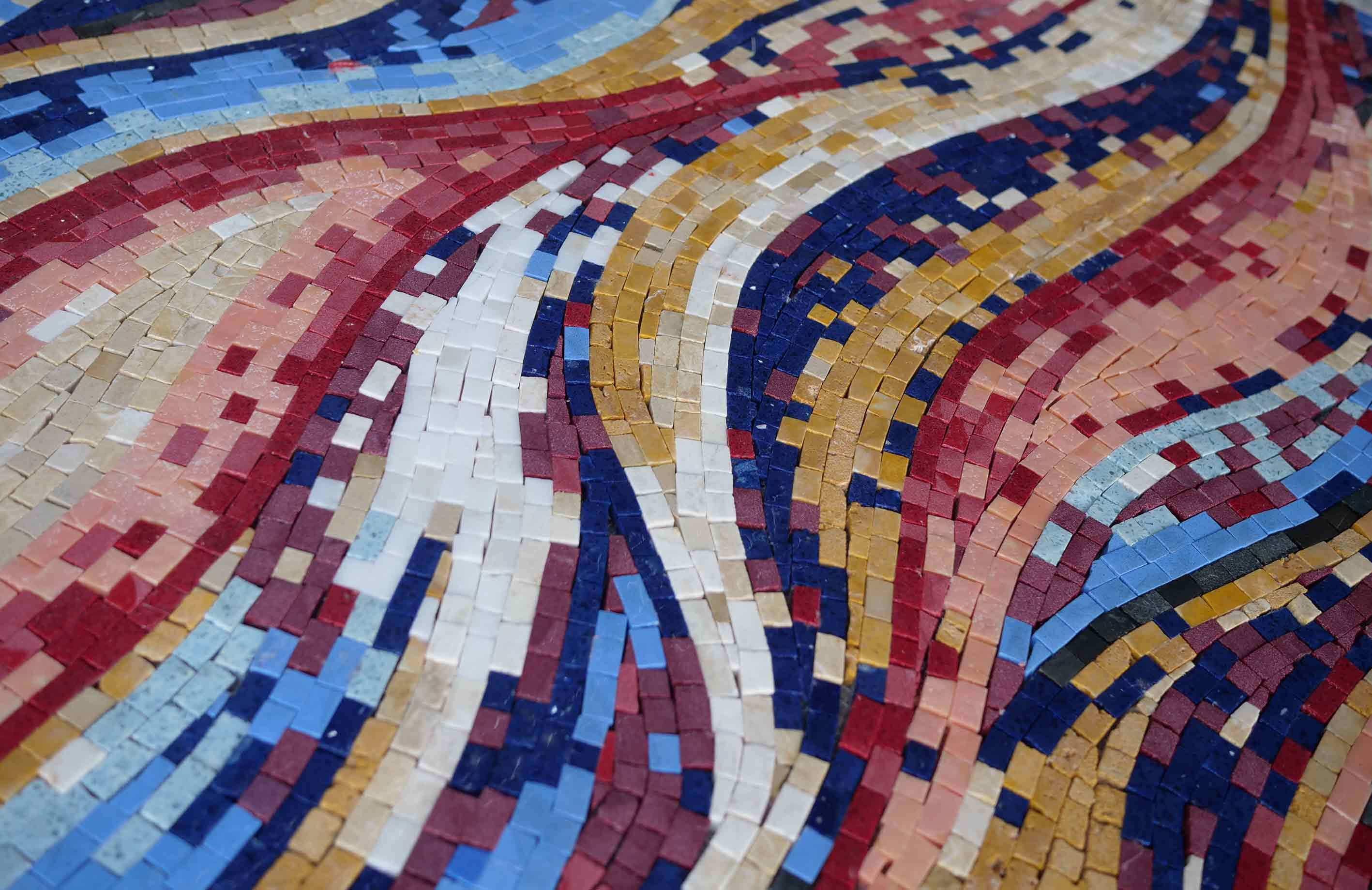 Colorful Pastel - Wave Mosaic | Patterns | Mozaico